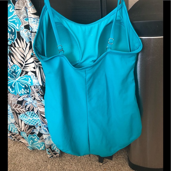 Catalina | Swim | New One Piece Turquoise Bathing Suit Size L | Poshmark
